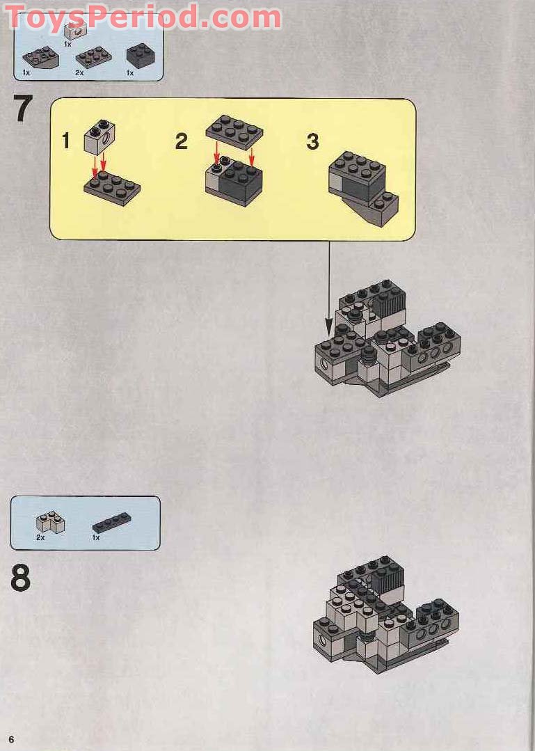 LEGO 7663 Sith Infiltrator Instructions and Parts List
