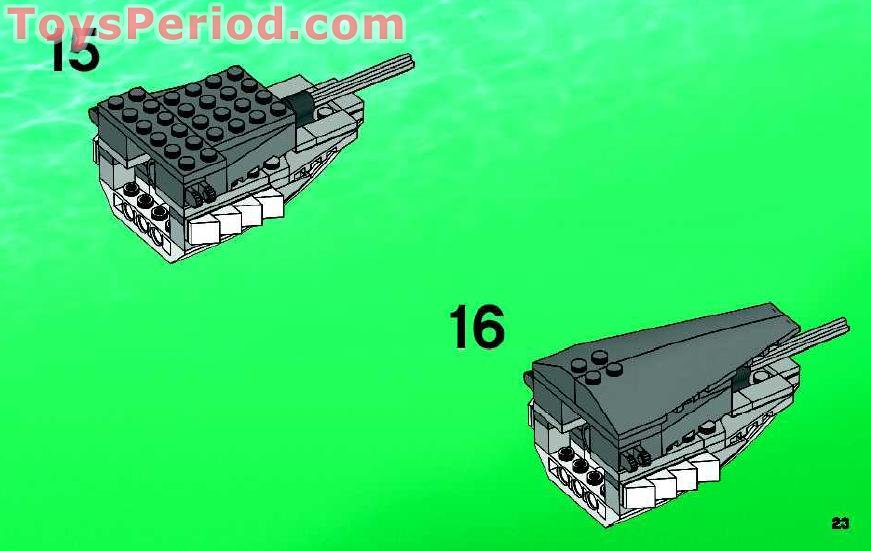 LEGO 7773 Tiger Shark Attack Instructions and Parts List