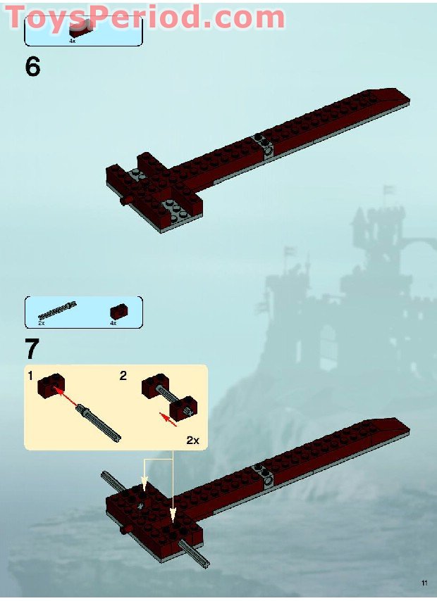 LEGO 7041 Troll Battle Wheel Instructions and Parts List