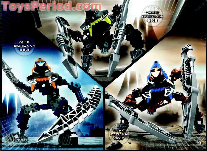 LEGO 8739 Toa Hordika Onewa Instructions and Parts List