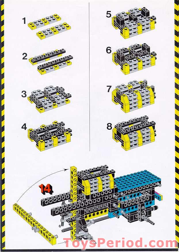 LEGO 8859 Tractor Instructions and Parts List