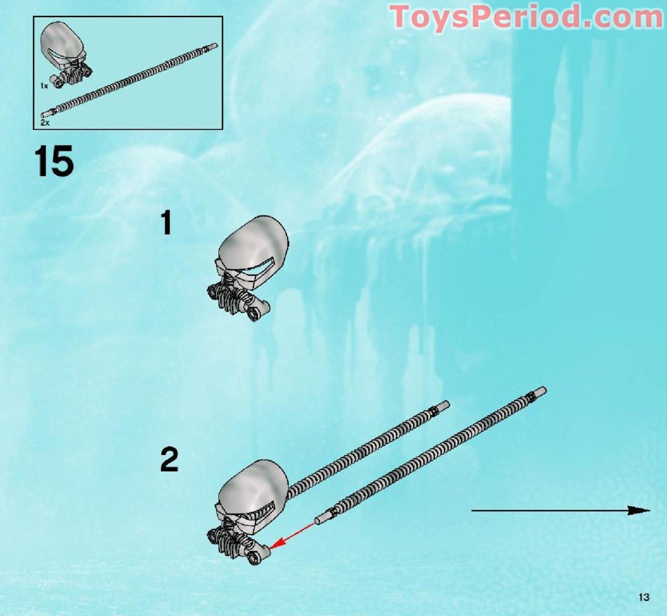 LEGO 8923 Hydraxon Instructions and Parts List