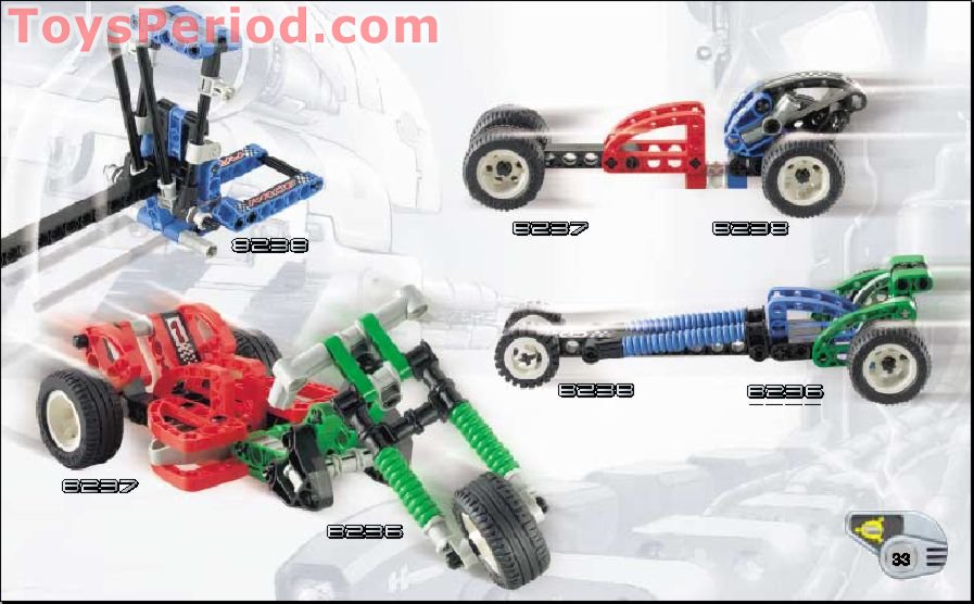 LEGO 8236 Bike Burner Instructions and Parts List