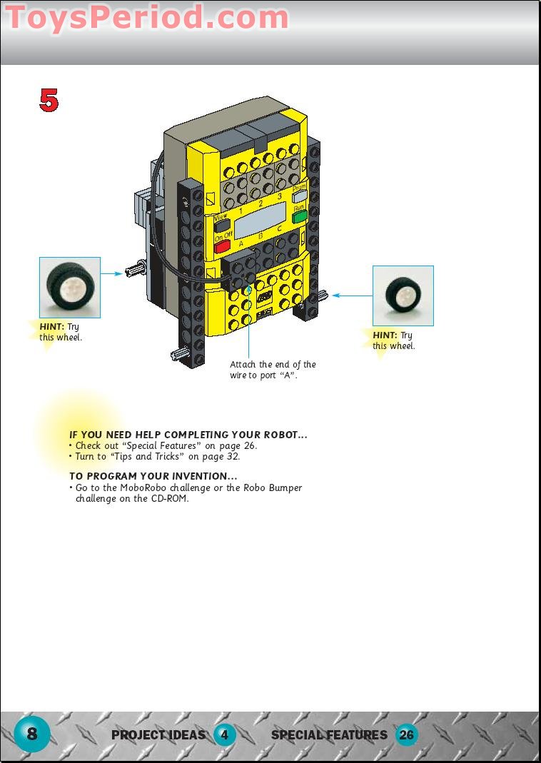 LEGO 9719 Robotics Invention System, Version 1.0 Instructions and Parts ...