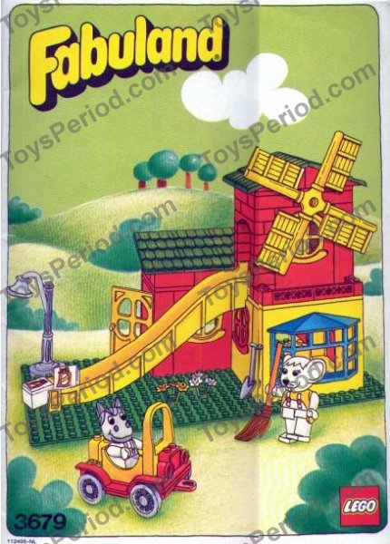 LEGO 3679 Mill with Shop Instructions and Parts List