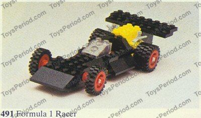 LEGO 491-1 Formula 1 Racer Instructions and Parts List