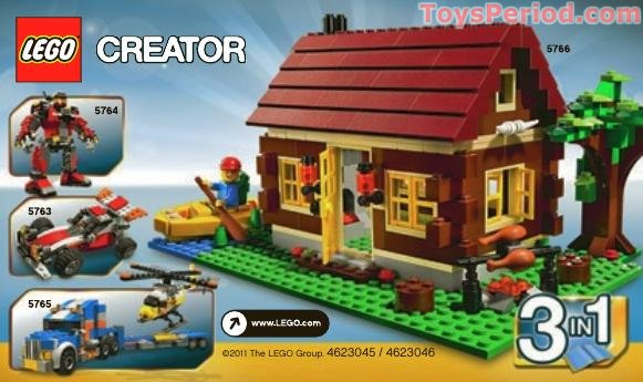 LEGO 5762 Mini Plane Instructions and Parts List