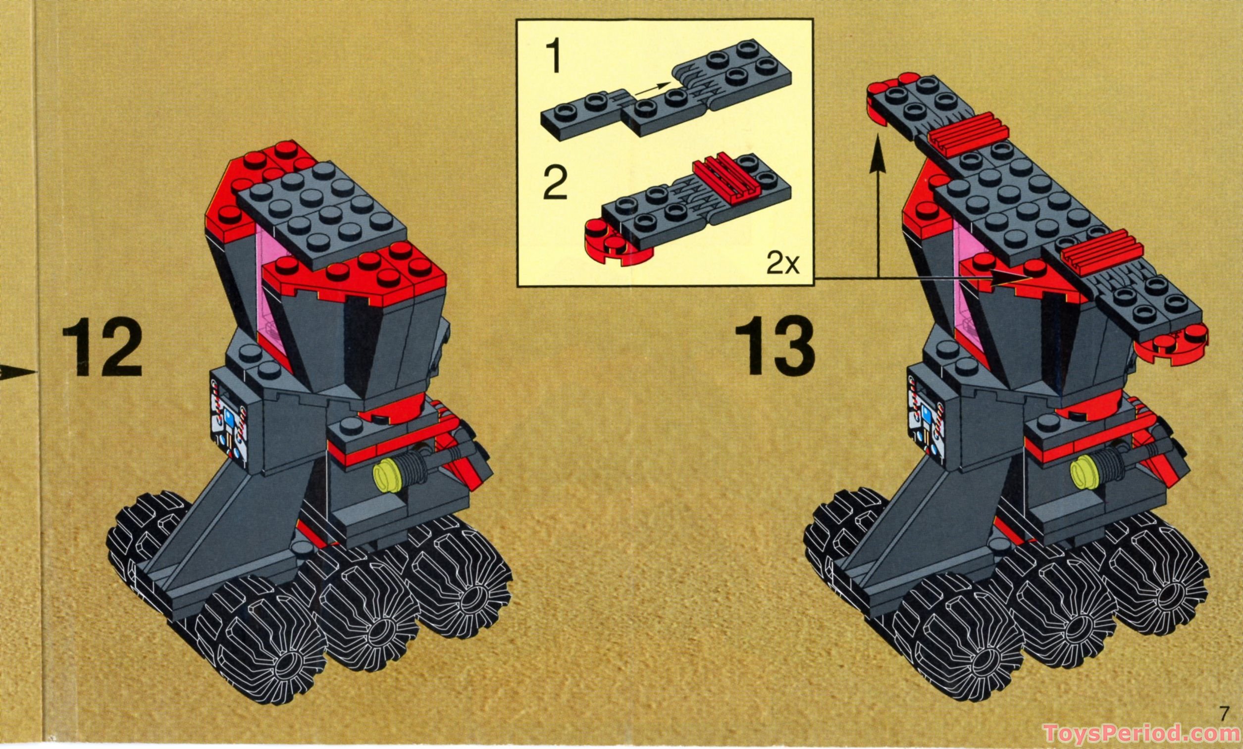 LEGO 6889 Recon Robot Instructions and Parts List