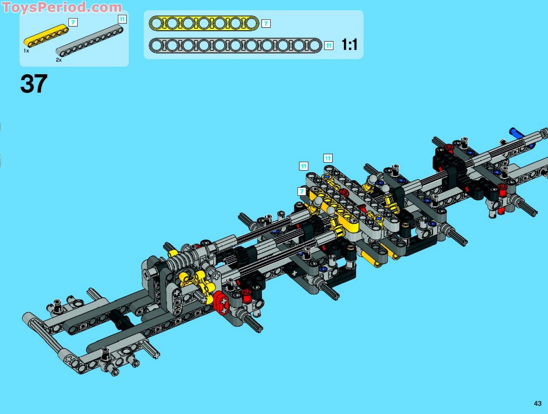LEGO 8053 Mobile Crane Instructions and Parts List