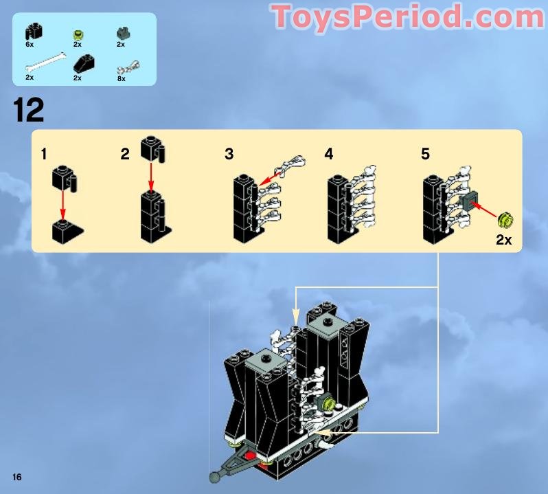 LEGO 9467 The Ghost Train Instructions and Parts List