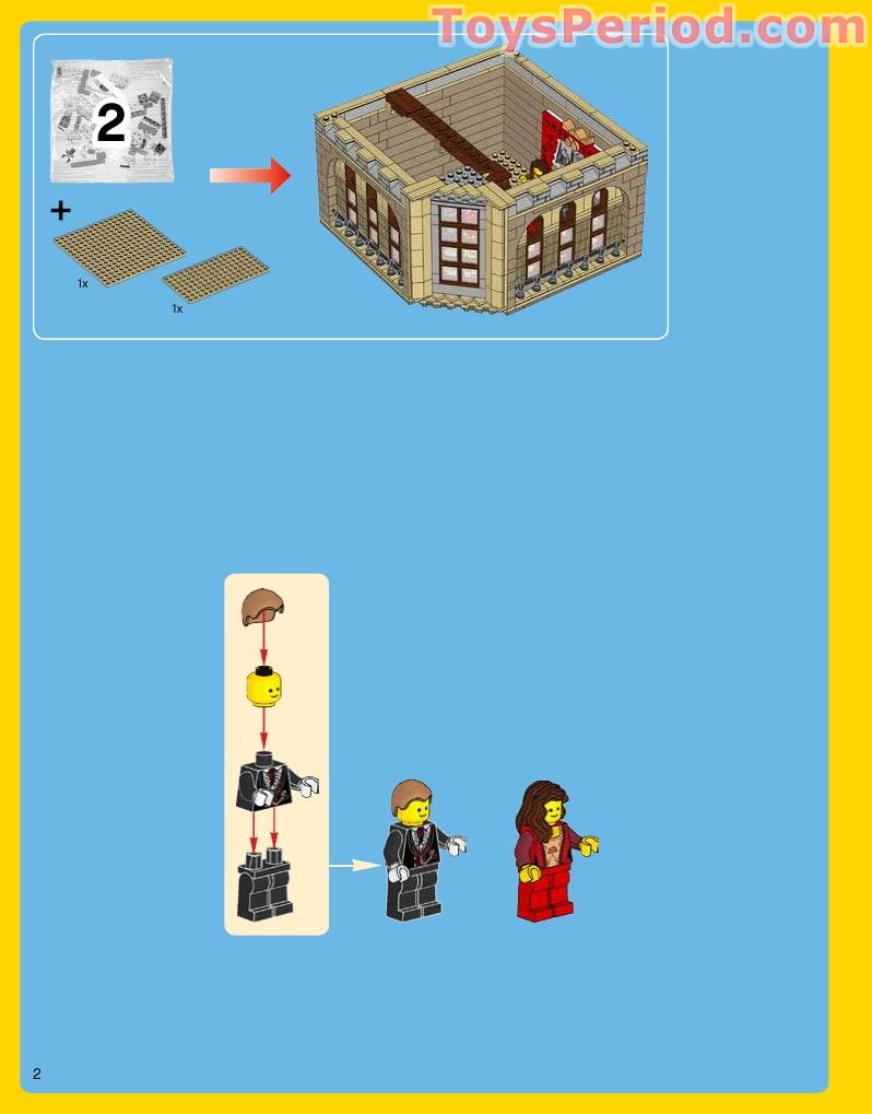 LEGO 10232 Palace Cinema Instructions and Parts List