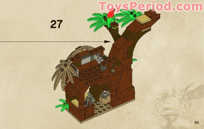 LEGO 4182 The Cannibal Escape Instructions and Parts List