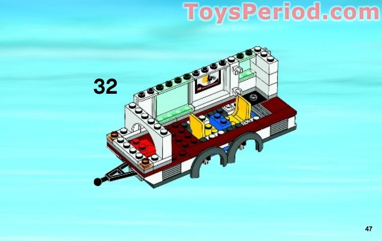 LEGO 4435 Car and Caravan Instructions and Parts List
