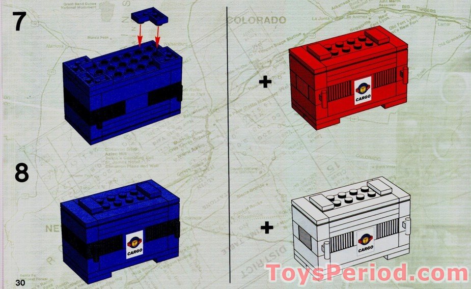 LEGO 10170 TTX Intermodal Double-Stack Car Instructions and Parts List