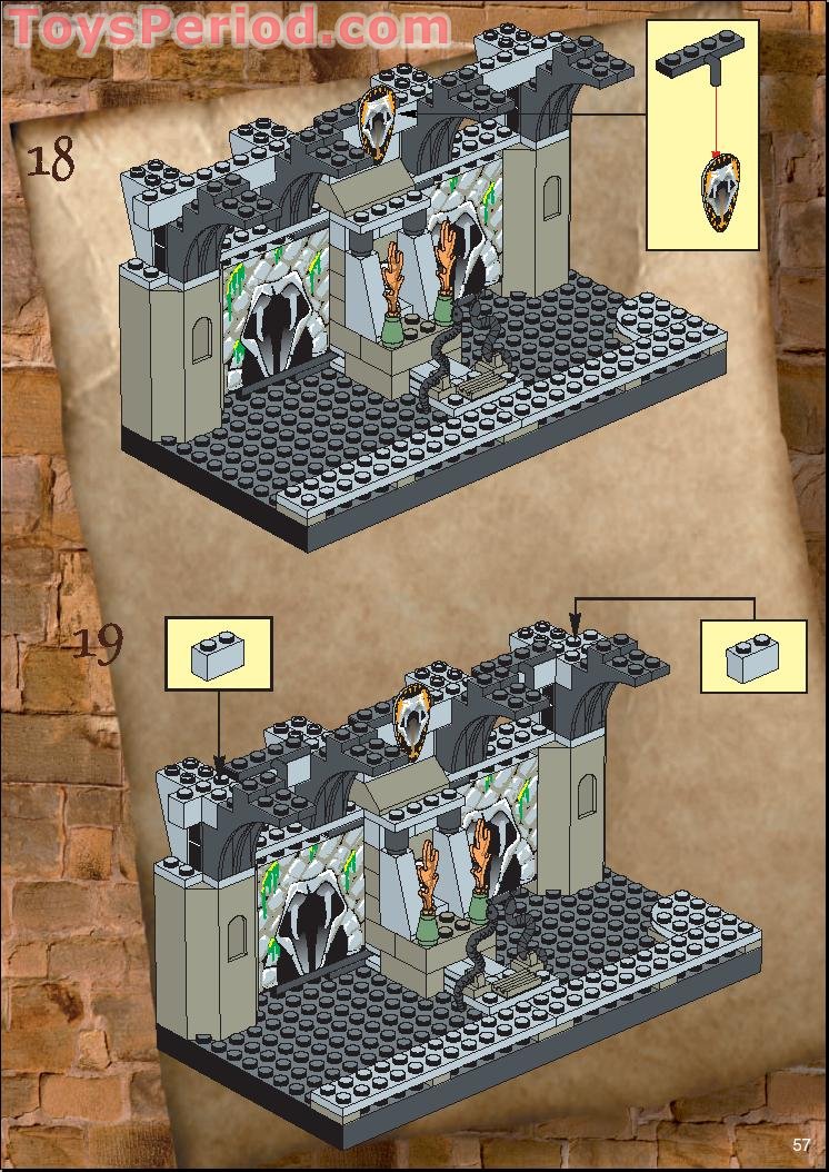 LEGO 4730 Chamber of Secrets Instructions and Parts List