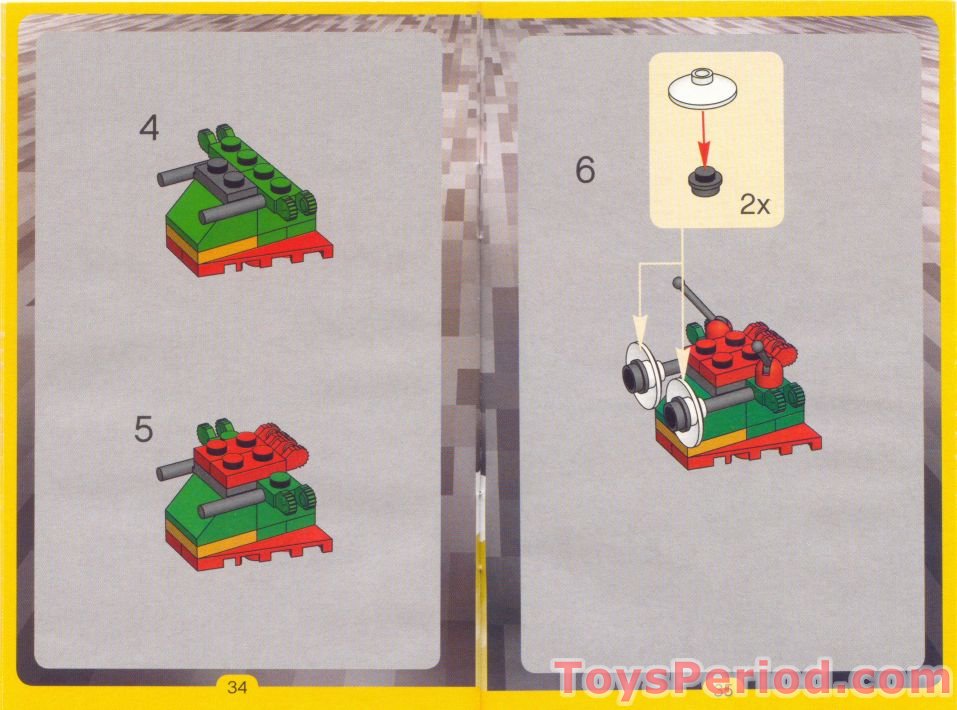 LEGO 4349-1 Wild Pod Instructions and Parts List