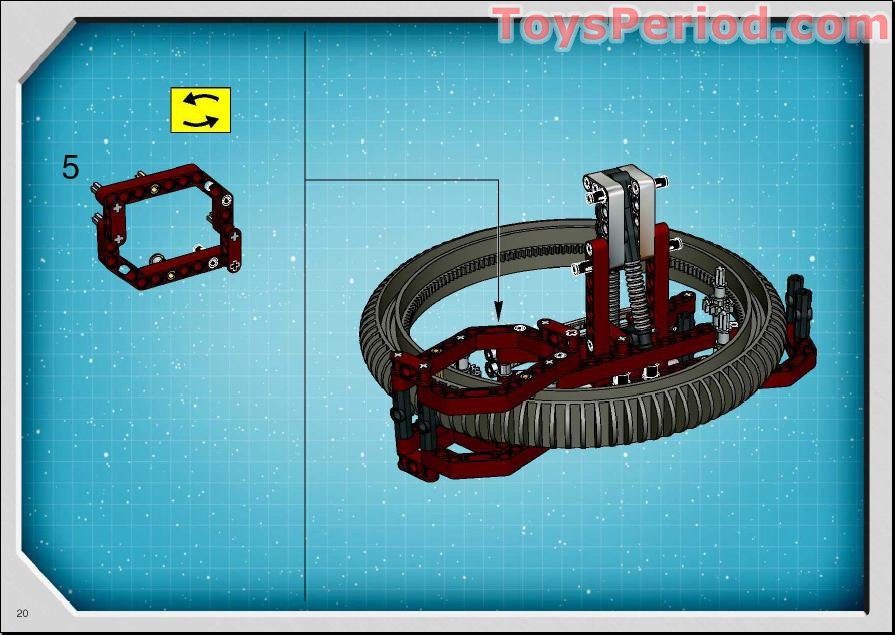 LEGO 4481 Technic Hailfire Droid Instructions and Parts List