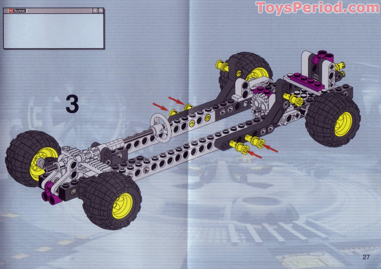 LEGO 5222 Chassis Pack Instructions and Parts List