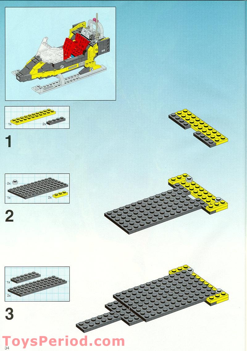 LEGO 5542 Black Thunder Instructions and Parts List