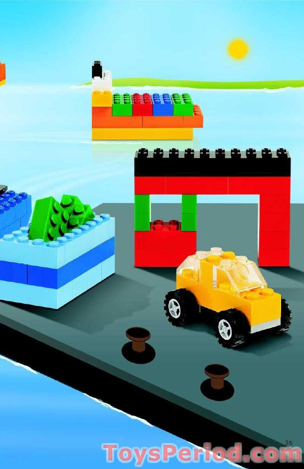 LEGO 6186 Build Your Own LEGO Harbor Instructions and Parts List