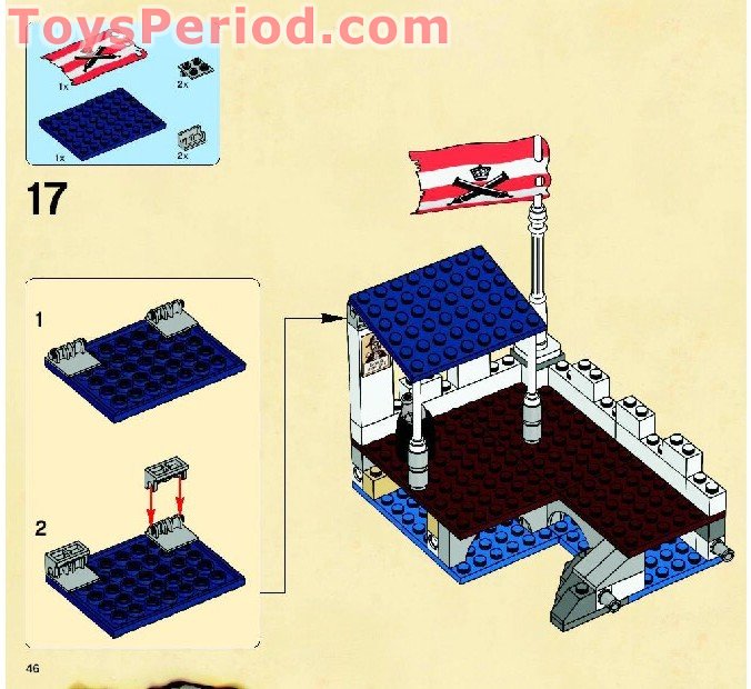 LEGO 6242 Soldiers' Fort Instructions and Parts List
