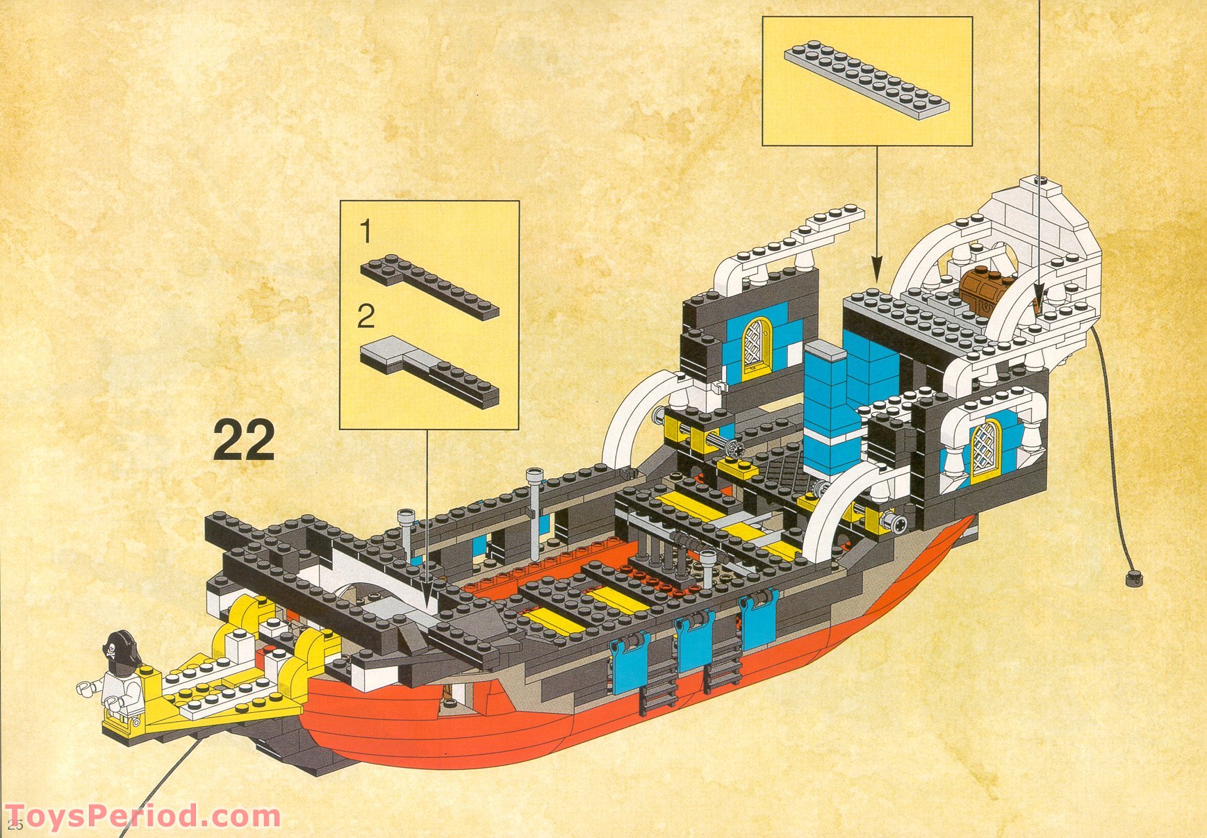 LEGO 6290 Red Beard Runner Instructions and Parts List