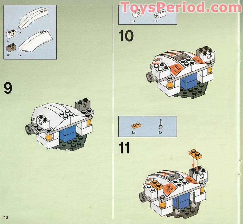 LEGO 7697 MT-51 Claw-Tank Ambush Instructions and Parts List