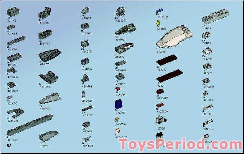 LEGO 7780 The Batboat: Hunt for Killer Croc Instructions and Parts List