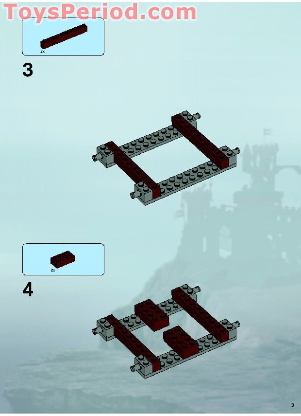 LEGO 7037 Tower Raid Instructions and Parts List