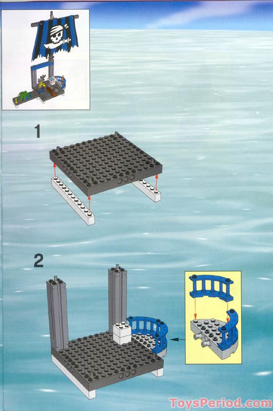 LEGO 7074 Skull Island Instructions and Parts List