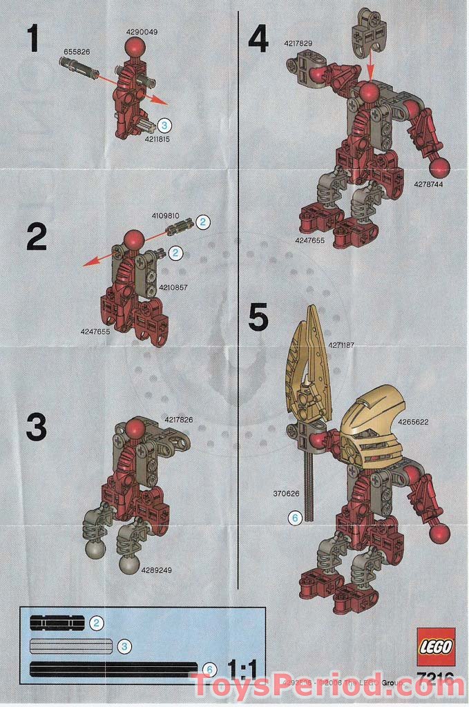 LEGO 7216-2 Gold Good Guy - Looking Left (Duracell 12 Pack AA) Turaga ...