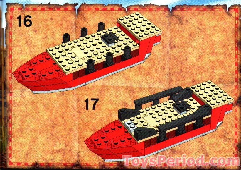 LEGO 7416 Emperor's Ship Instructions and Parts List