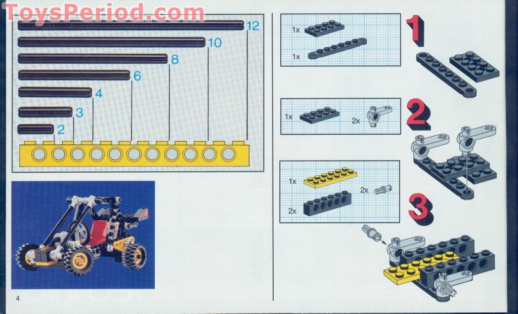 LEGO 8818 Baja Blaster Instructions and Parts List