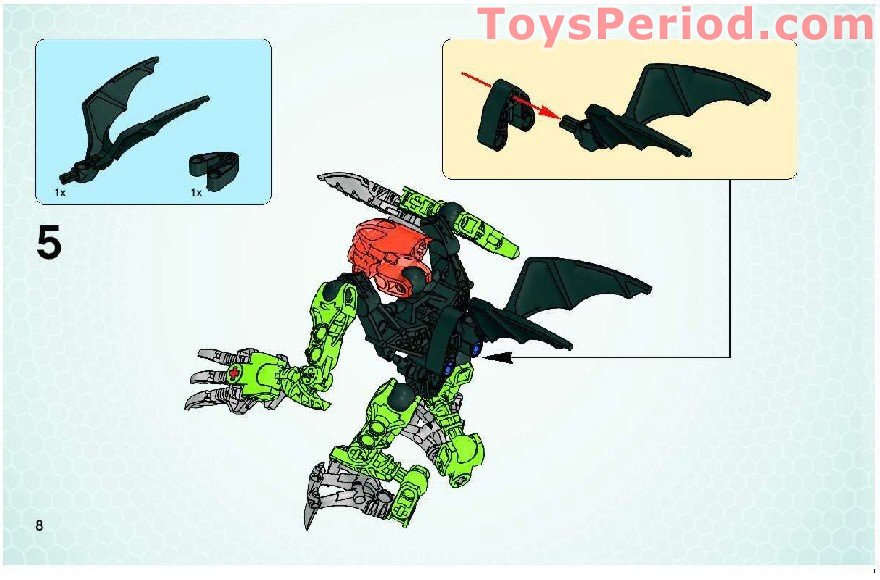 LEGO 8952 Mutran and Vican Instructions and Parts List