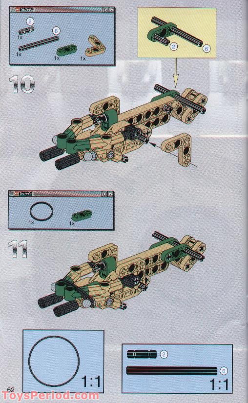 LEGO 8000 Pit Droid Instructions and Parts List