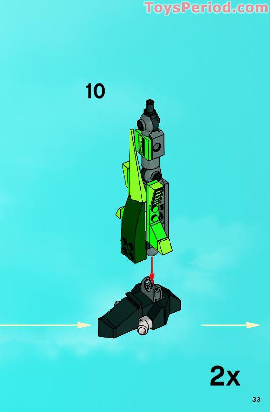 LEGO 8114 Chameleon Hunter Instructions and Parts List