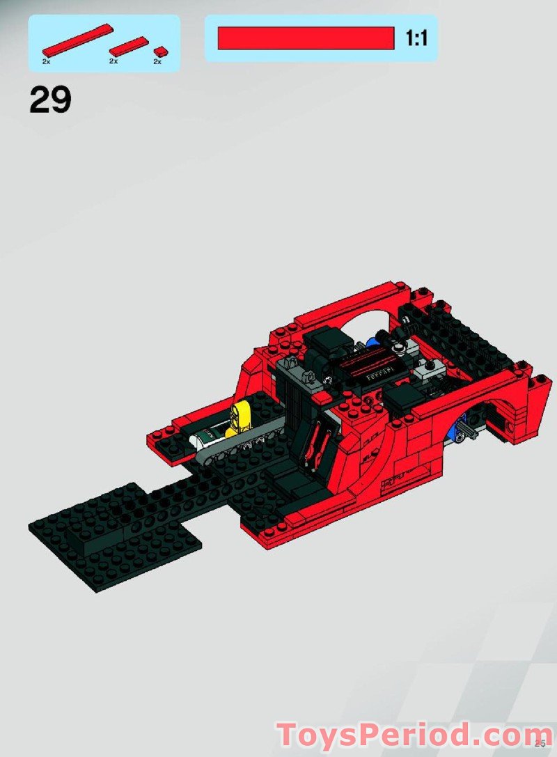 LEGO 8156 Ferrari FXX 1:17 Instructions and Parts List