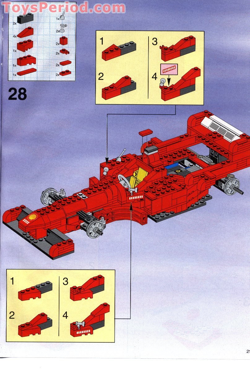 LEGO 2556 Shell Promotional Set, Ferrari Formula 1 Racing Car ...