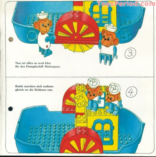 LEGO 3673 Steamboat Instructions and Parts List