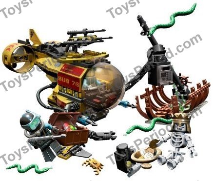 LEGO 7776 The Shipwreck Instructions and Parts List