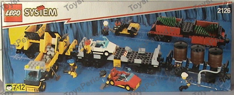 LEGO 2126 Train Cars Instructions and Parts List