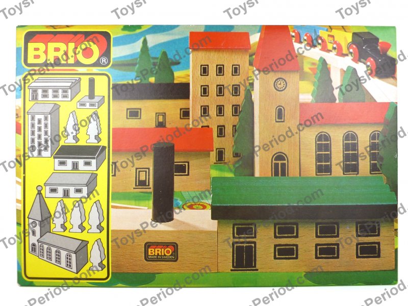 BRIO - BRIO 33374 Town Vintage 1980s Wooden Railway Collectible Set