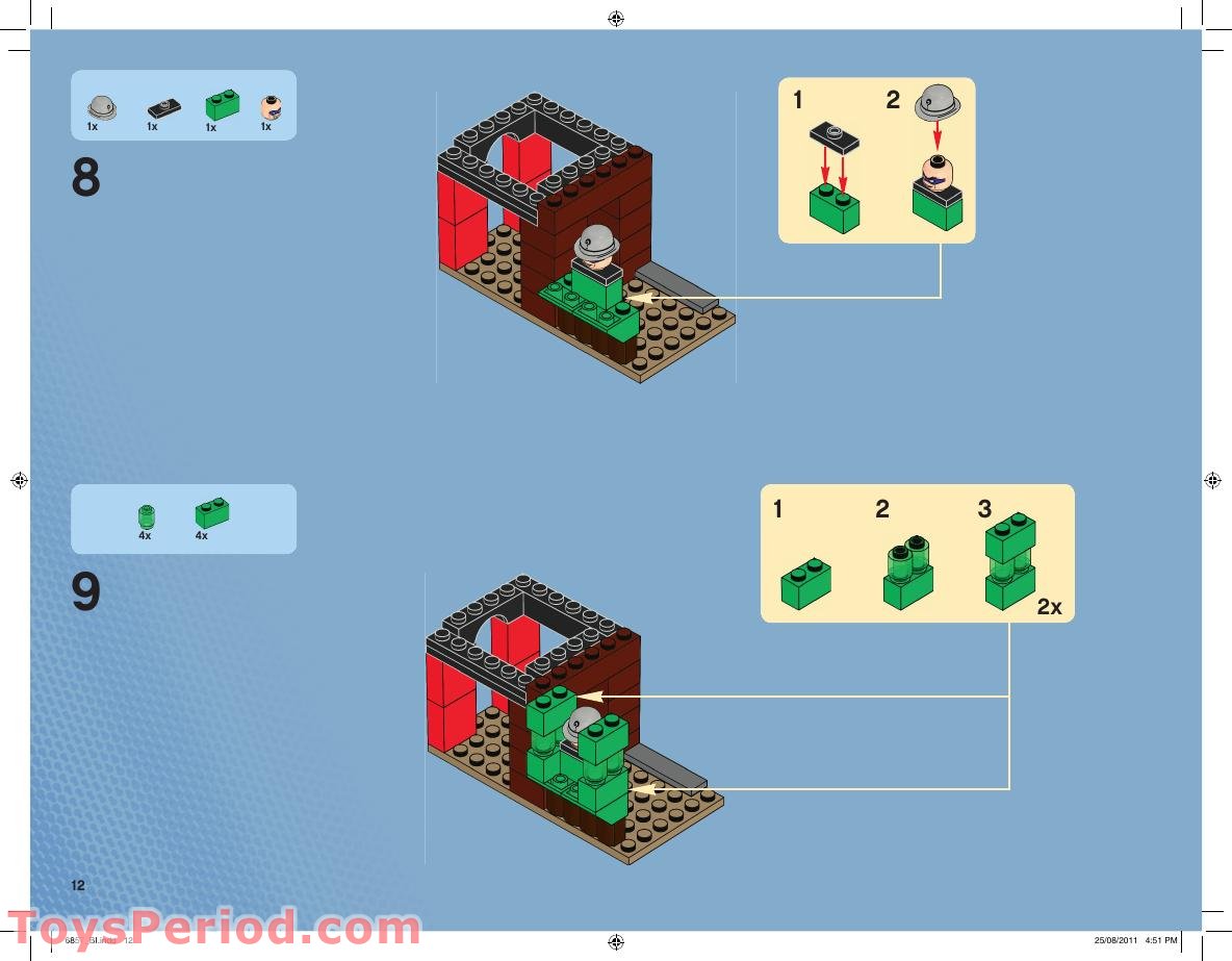 LEGO 6857 The Dynamic Duo Funhouse Escape Instructions and Parts List