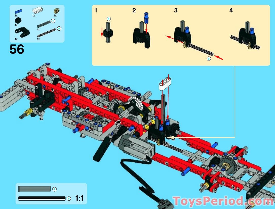 LEGO 9397 Logging Truck Instructions and Parts List