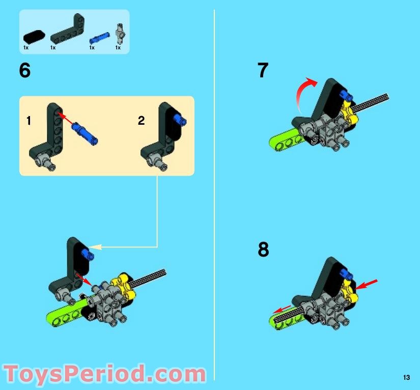 LEGO 9393 Tractor Instructions and Parts List
