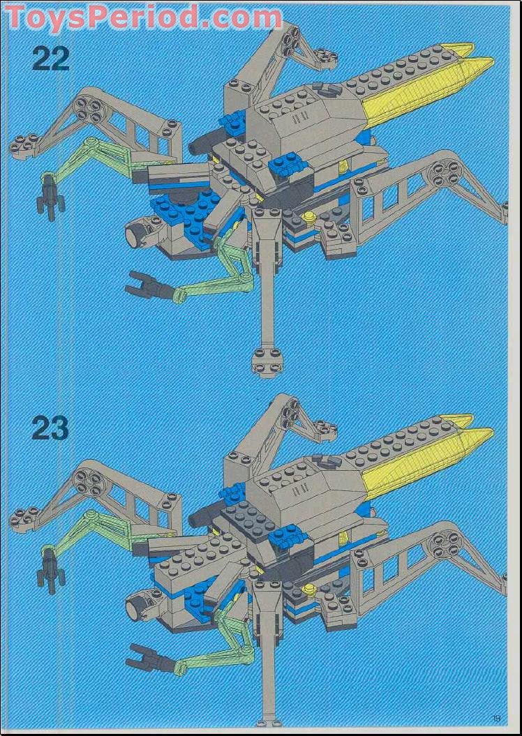 LEGO 6977 Arachnoid Star Base Instructions and Parts List