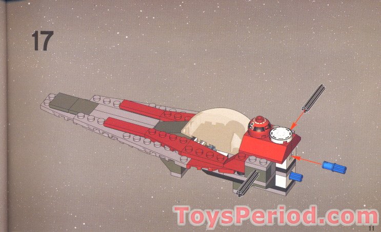 LEGO 6205 V-Wing Fighter Instructions and Parts List