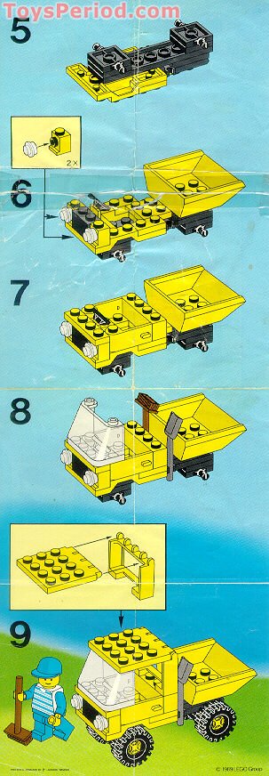 LEGO 6527 Tipper Truck Instructions and Parts List