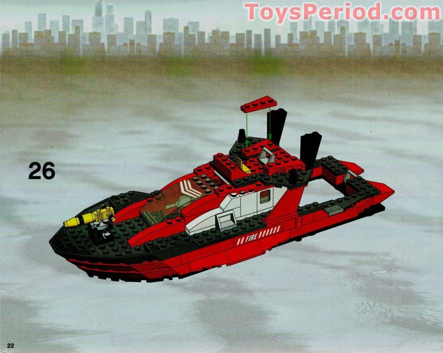 LEGO 7046 Fire Command Craft Set Parts Inventory and Instructions ...