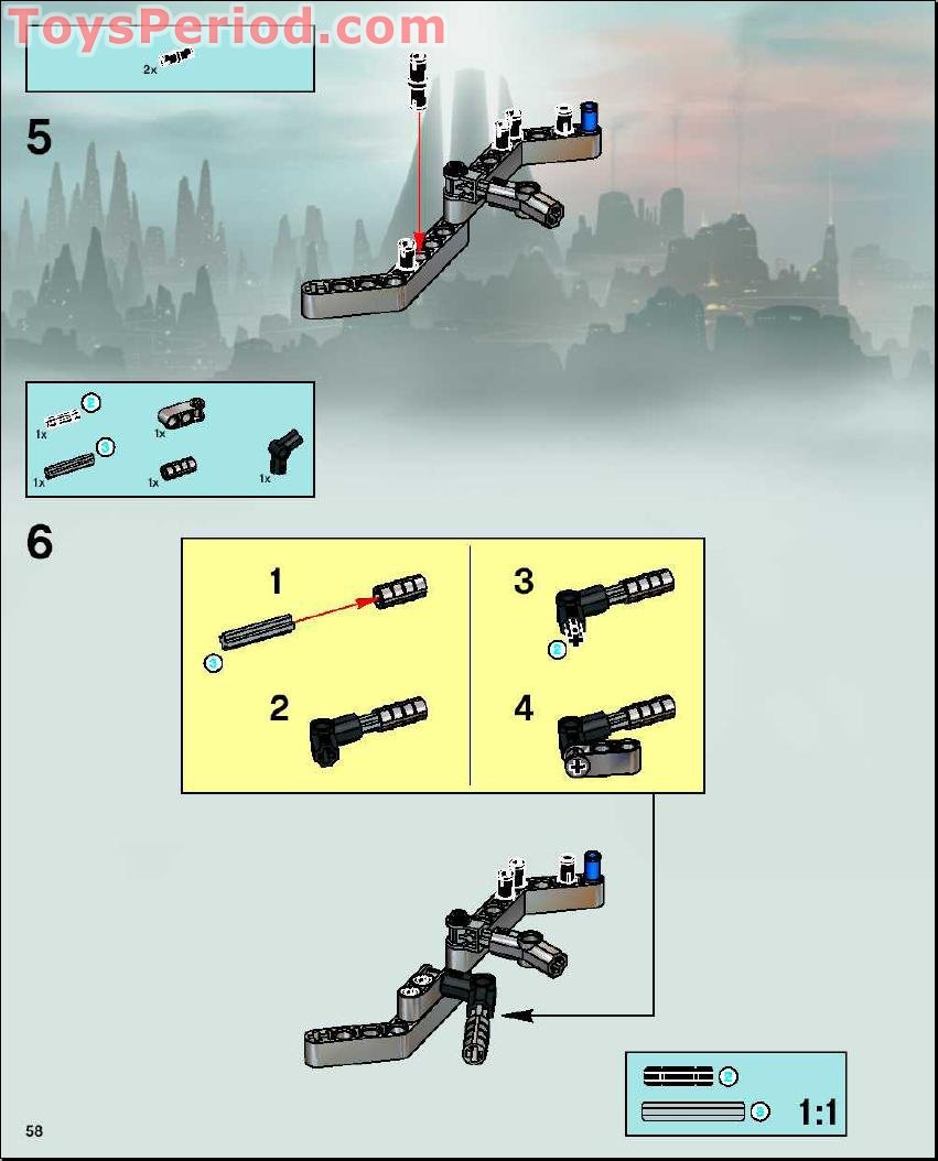 LEGO 8623 Krekka Instructions and Parts List